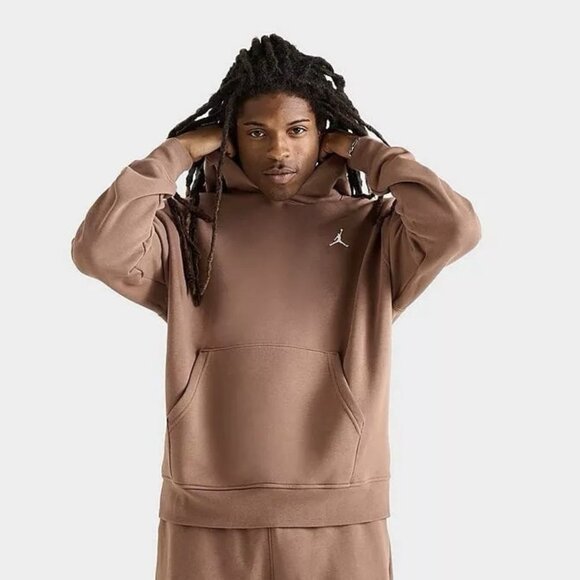 Jordan | Shirts | Jordan Brooklyn Fleece Pullover Hoodie Fv728223 Brown ...